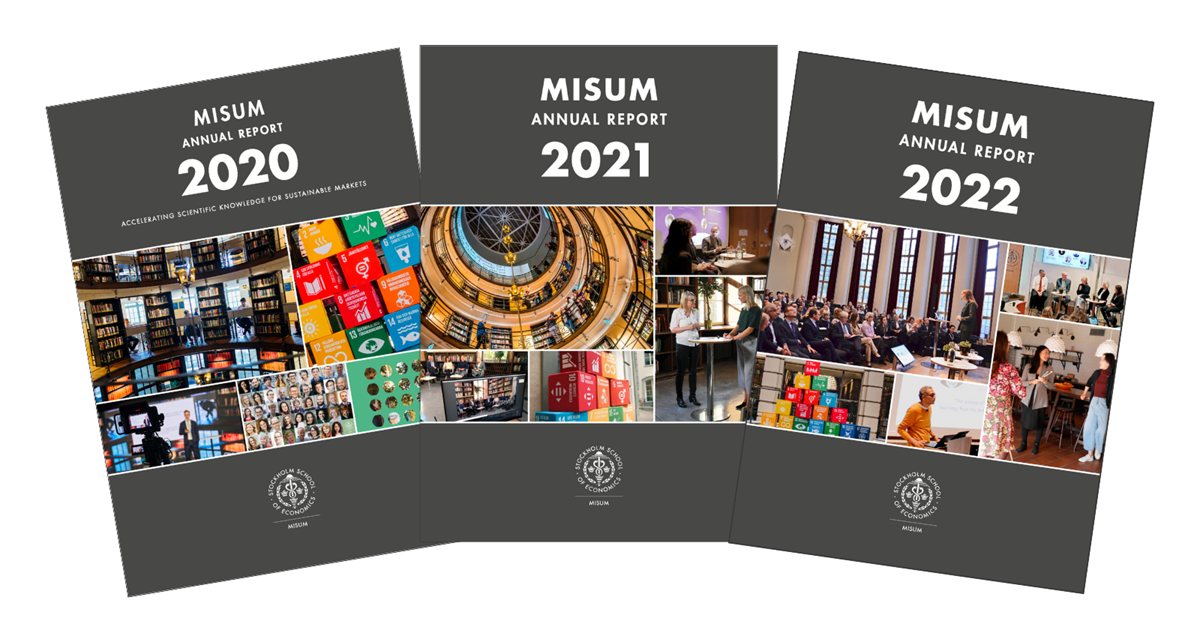 Annual reports from Misum and Mistra Financial Systems - hhs.se - Stockholm School of Economics