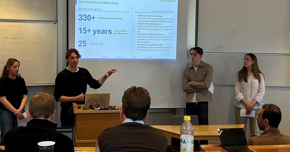 Presentations of Real-Life Projects - hhs.se - Handelshögskolan i Stockholm