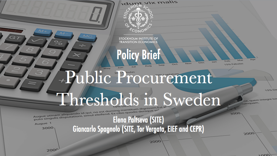 SITE investigates public procurement thresholds in Sweden - hhs.se ...