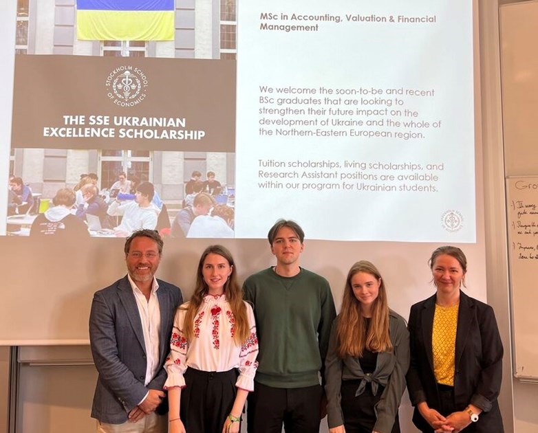 MSc students receive the SSE Ukrainian Excellence Scholarship - hhs.se ...