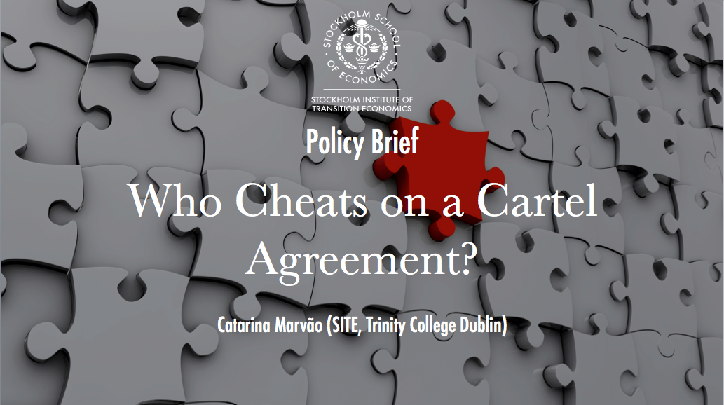 Who Cheats on a Cartel Agreement? - hhs.se - Stockholm School of Economics