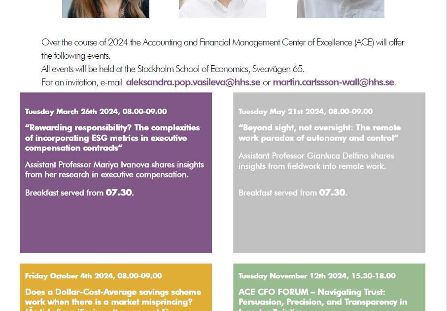 ACE Events Calendar - hhs.se - Handelshögskolan i Stockholm