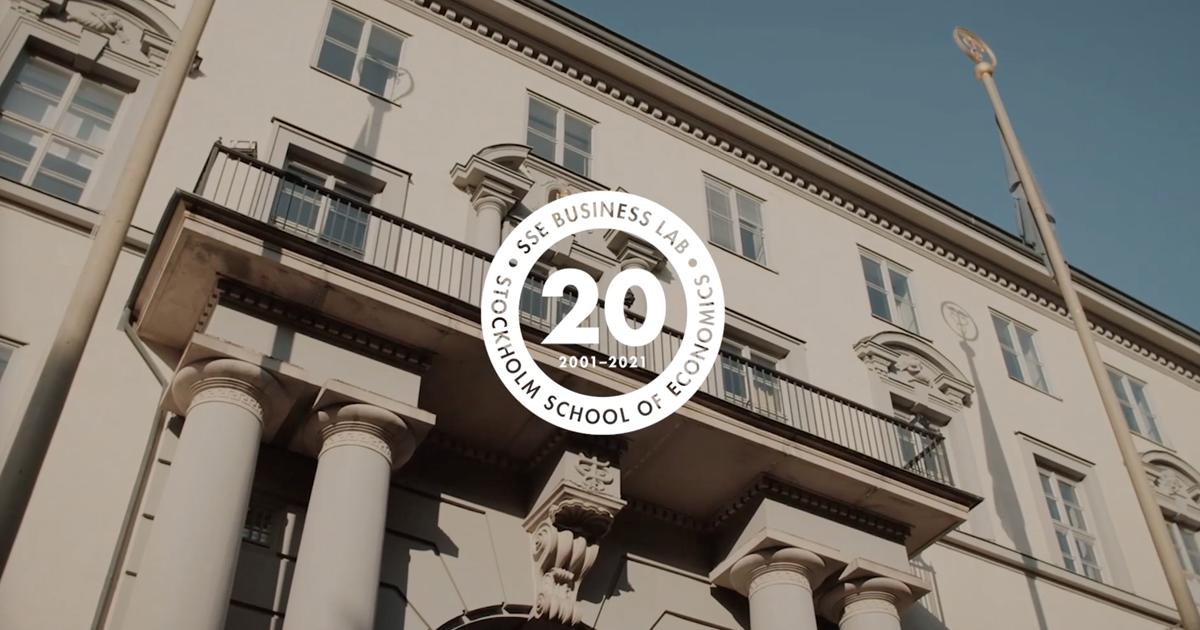 Celebrating SSE Business Lab 20th Year Anniversary - hhs.se - Stockholm ...